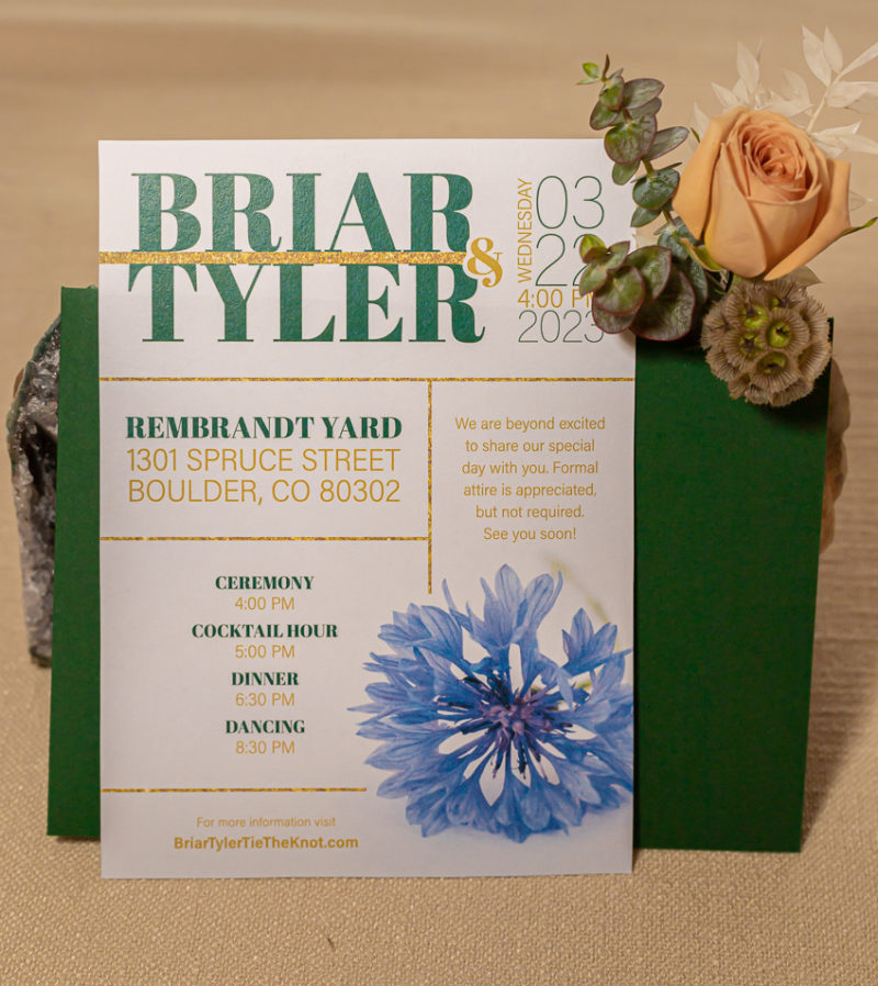 MAG Events Style Shoot Wedding Invitation - Spots of Joy